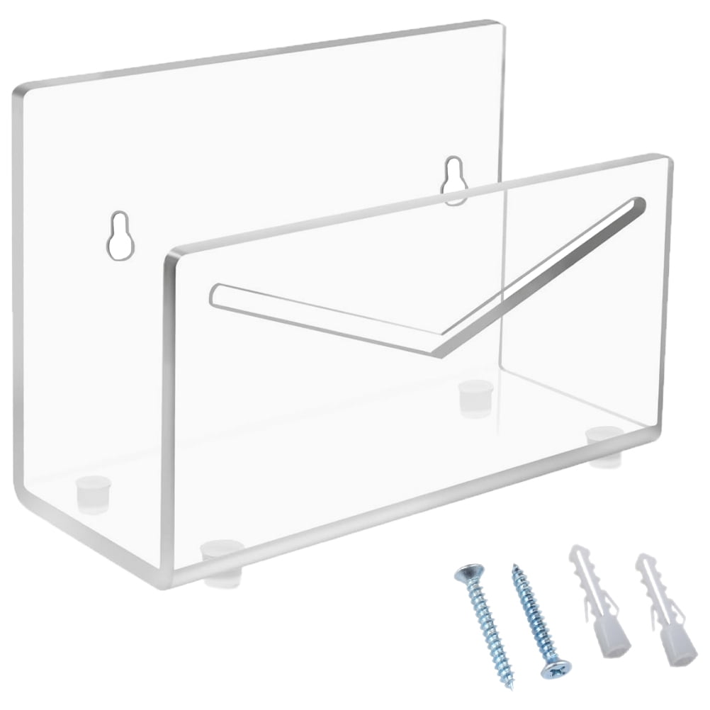Hareemi 1 Set Acrylic Mail Holder Clear Desktop Bookshelf Tabletop ...