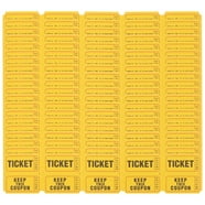 Auction Tickets - 1000 Sheets - Assorted Colors (White) - Walmart.com