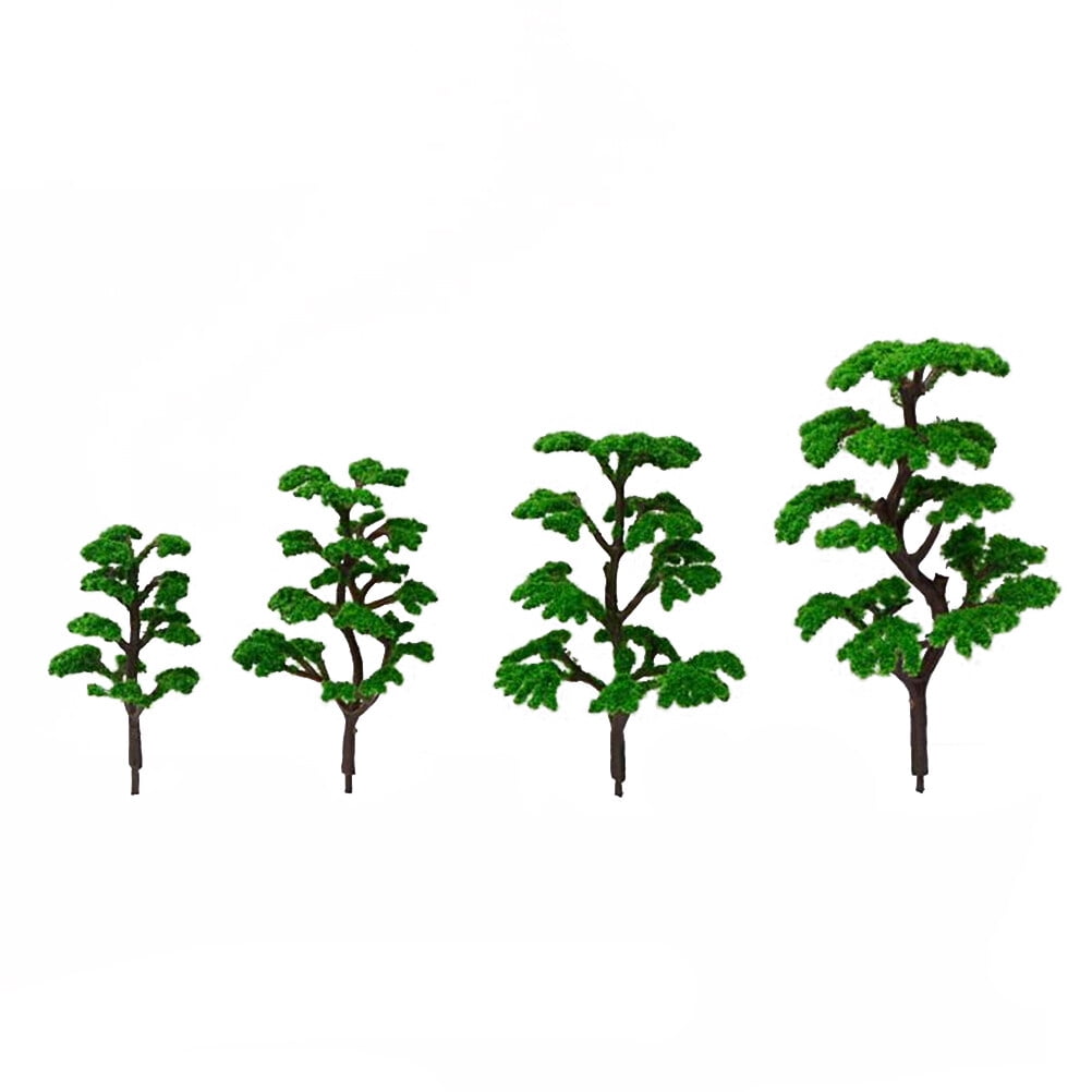 Hareemi 12Pcs Model Trees Artificial Tree Fake Plants Decorative ...