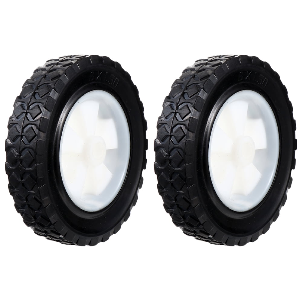 Hareemi 2pcs Solid Lawn Mower Wheels Gardening Machine Replacement ...