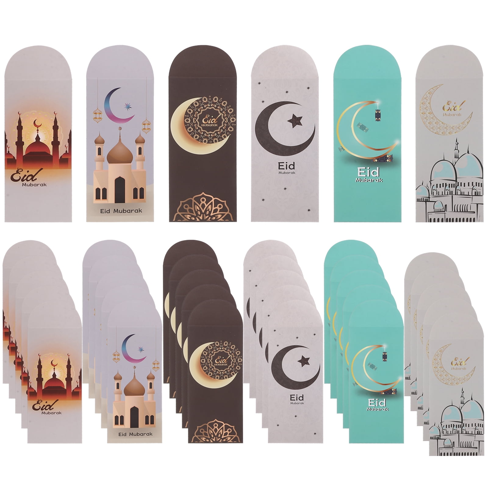 Hareemi 36pcs Ramadan Cards Envelopes Eid Money Envelopes Gift Note ...
