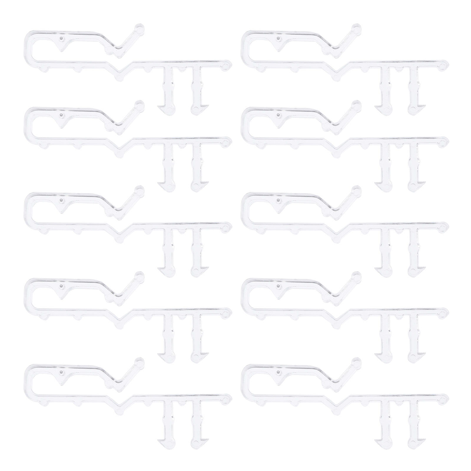 12PCS Valance Clips Window Blind Clips Clear Plastic Valance Retainer ...