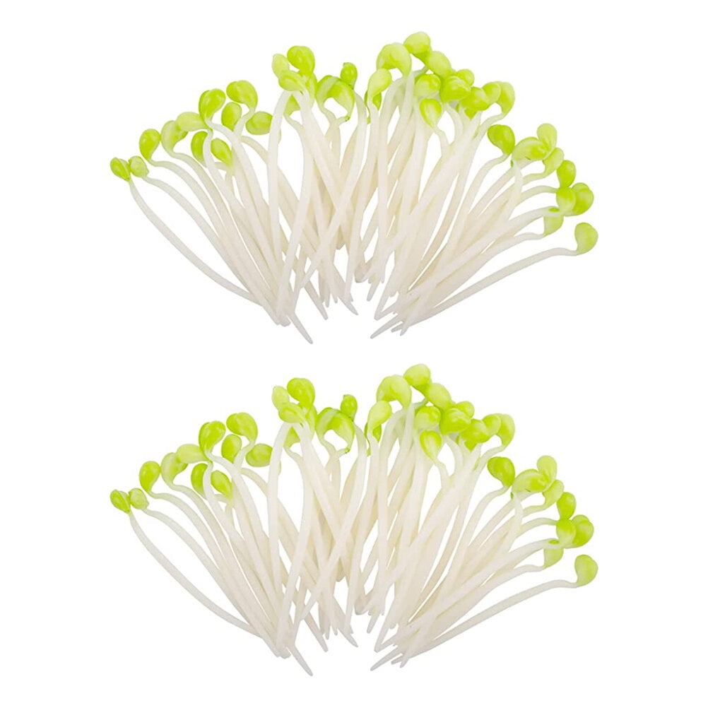 Hareemi 50pcs Artificial Bean Sprout Lifelike Simulation Fake ...