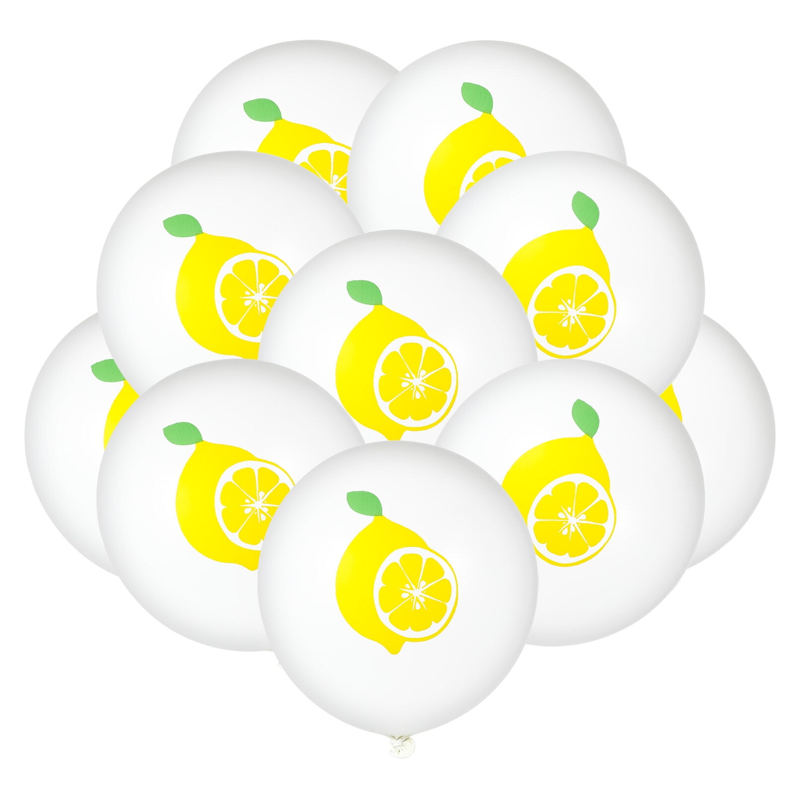 Hareemi Toyvian 10pcs 12-inch Lemon Pattern Latex Balloons Lovely ...