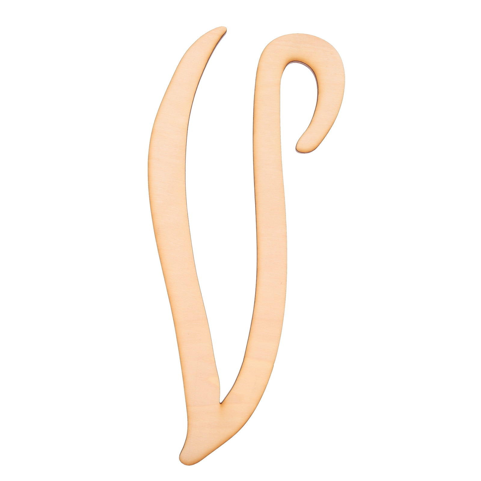 Hareemi Wooden Letter Wall Decor Cursive Wooden Unfinished Letter Large ...