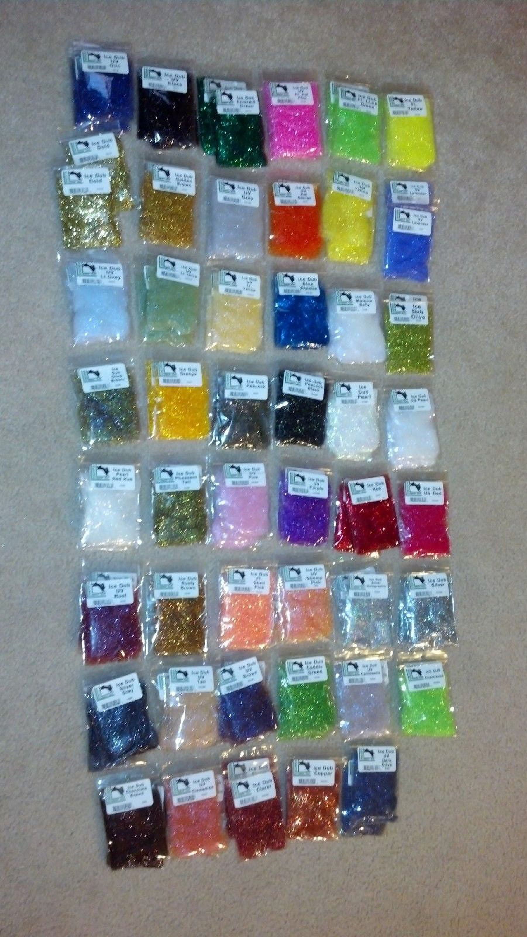 Hareline Ice Dub Silver - Fly Tying - Walmart.com