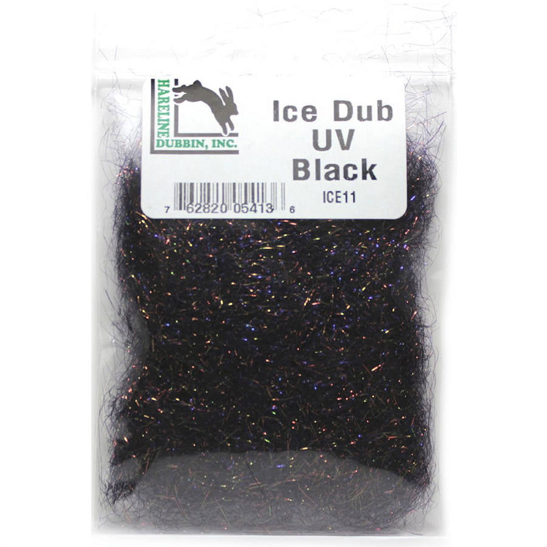 Hareline Ice Dub UV Black - Fly Tying - Walmart.com