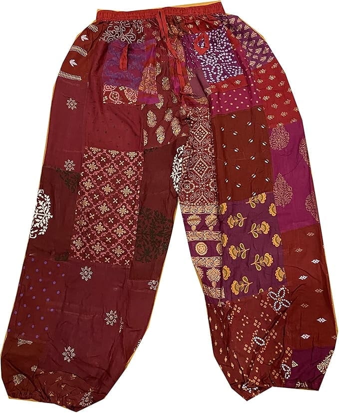 ETHINUMATIC Women's Patchwork Palazzo Pants, Green - Walmart.com