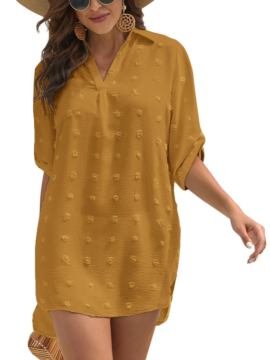 Almusen Swimsuit Cover up for Women Bathing Suit Beach Dress Bikini ...