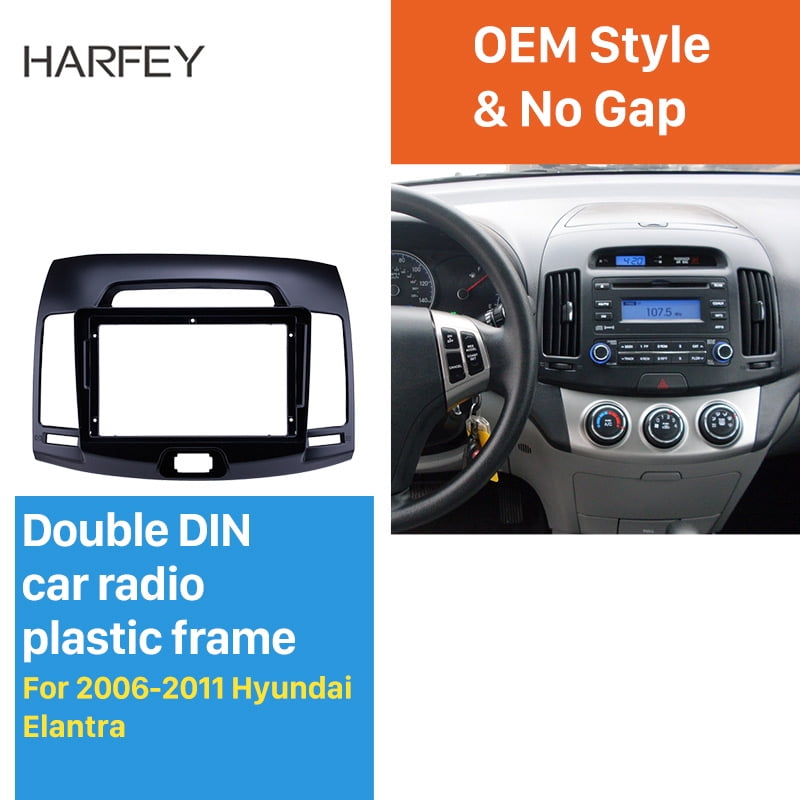 Harfey car radio Fascia Frame Double Din 9 inch For 2006 2007 2008 2009 ...
