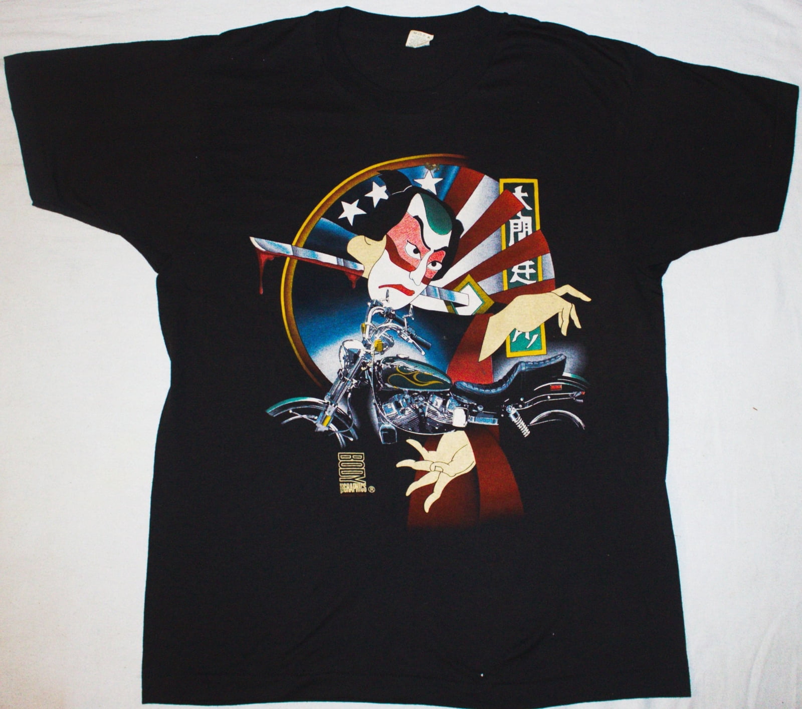 Hari Kari Samurai with Sword Above Motorcycle T-Shirt Body Graphics NEW ...