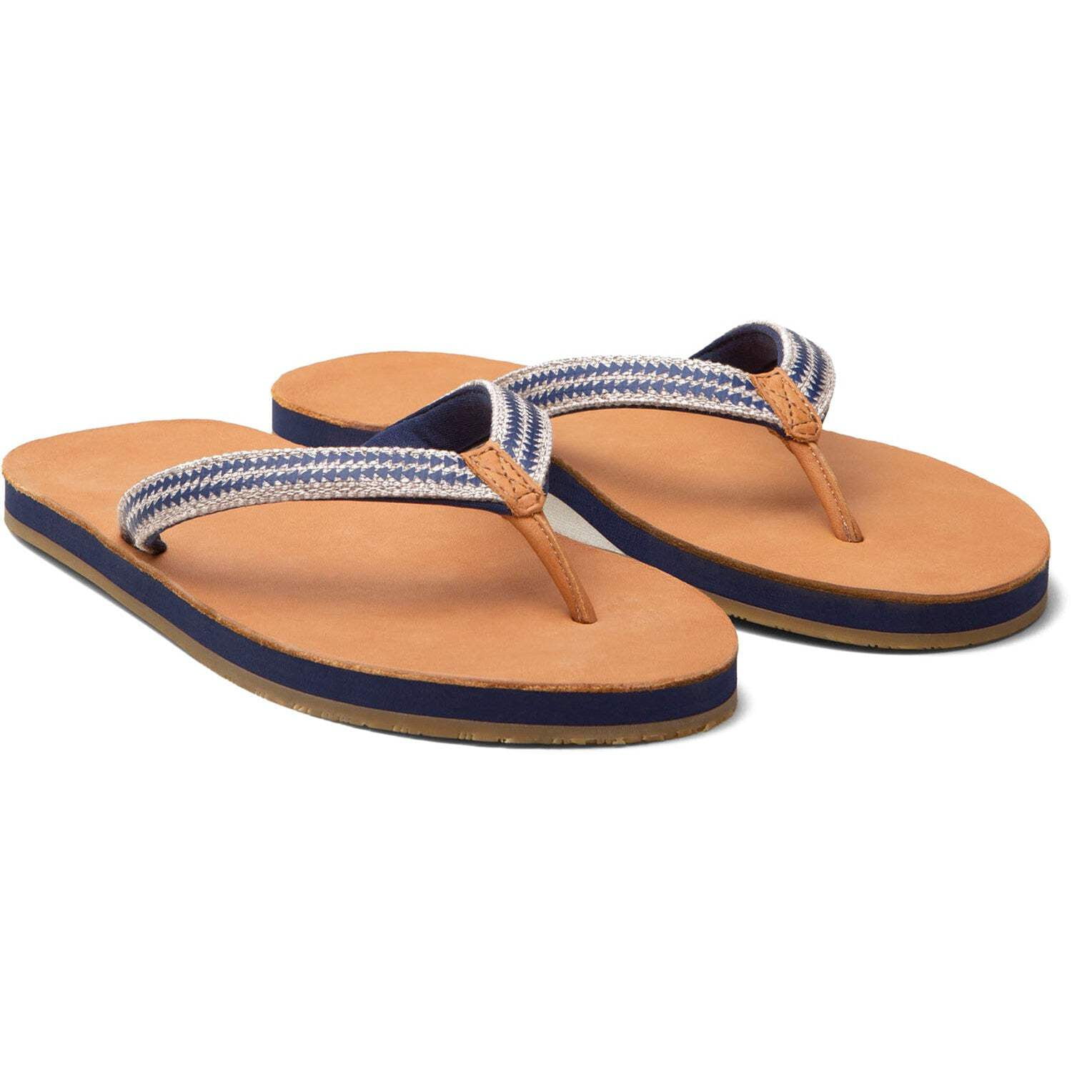 Hari Mari Womens Fields Puebla Leather Memory Foam Flip-Flops - Walmart.com