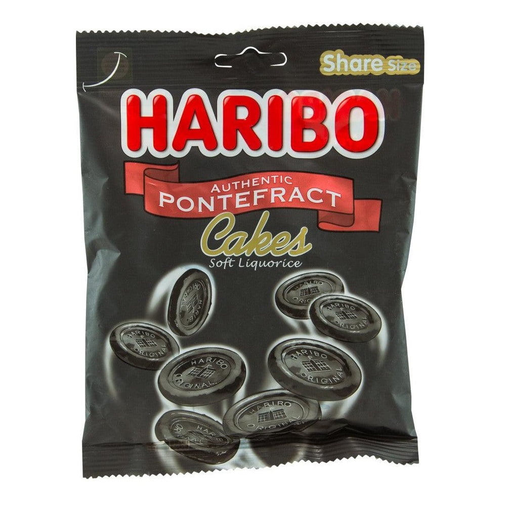Haribo Authentic Pontefract Cakes Soft Liquorice Bag 160g - Walmart.com