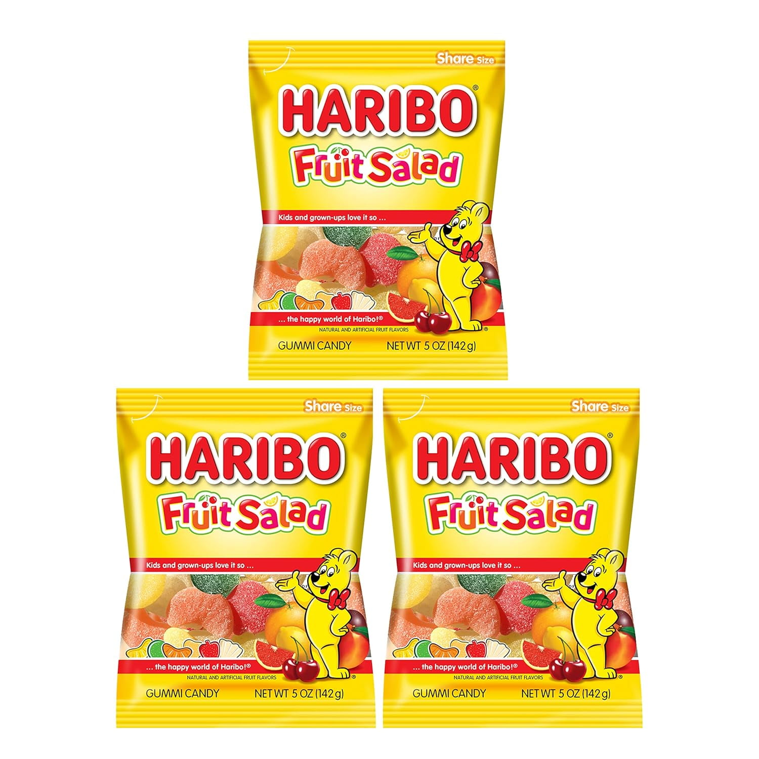 Haribo Bag - Fruit Salad 5 Oz 3 pack - Walmart.com