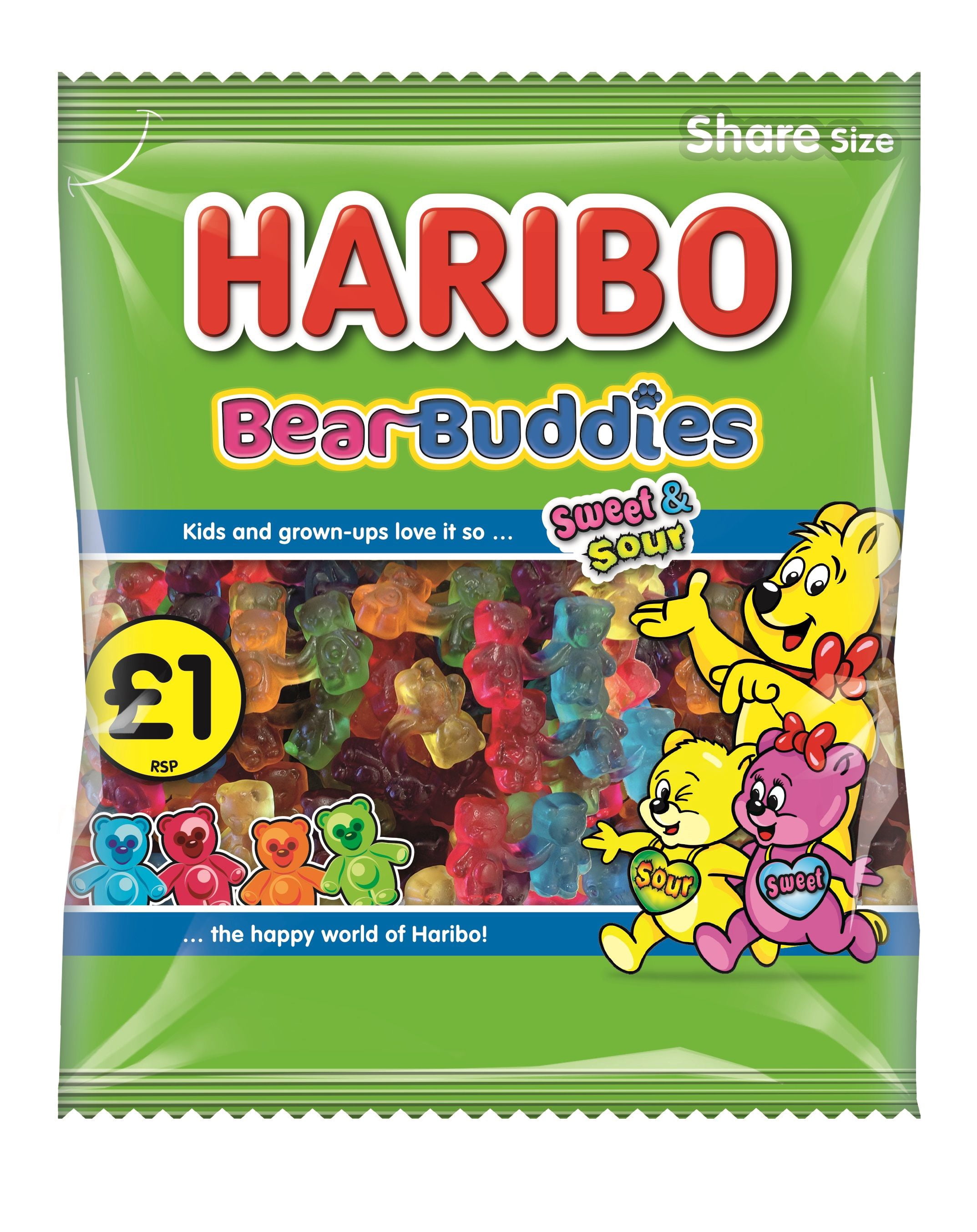 Haribo Bear Buddies - 160g - Pack of 3 (3 x 160g) - Imported from ...