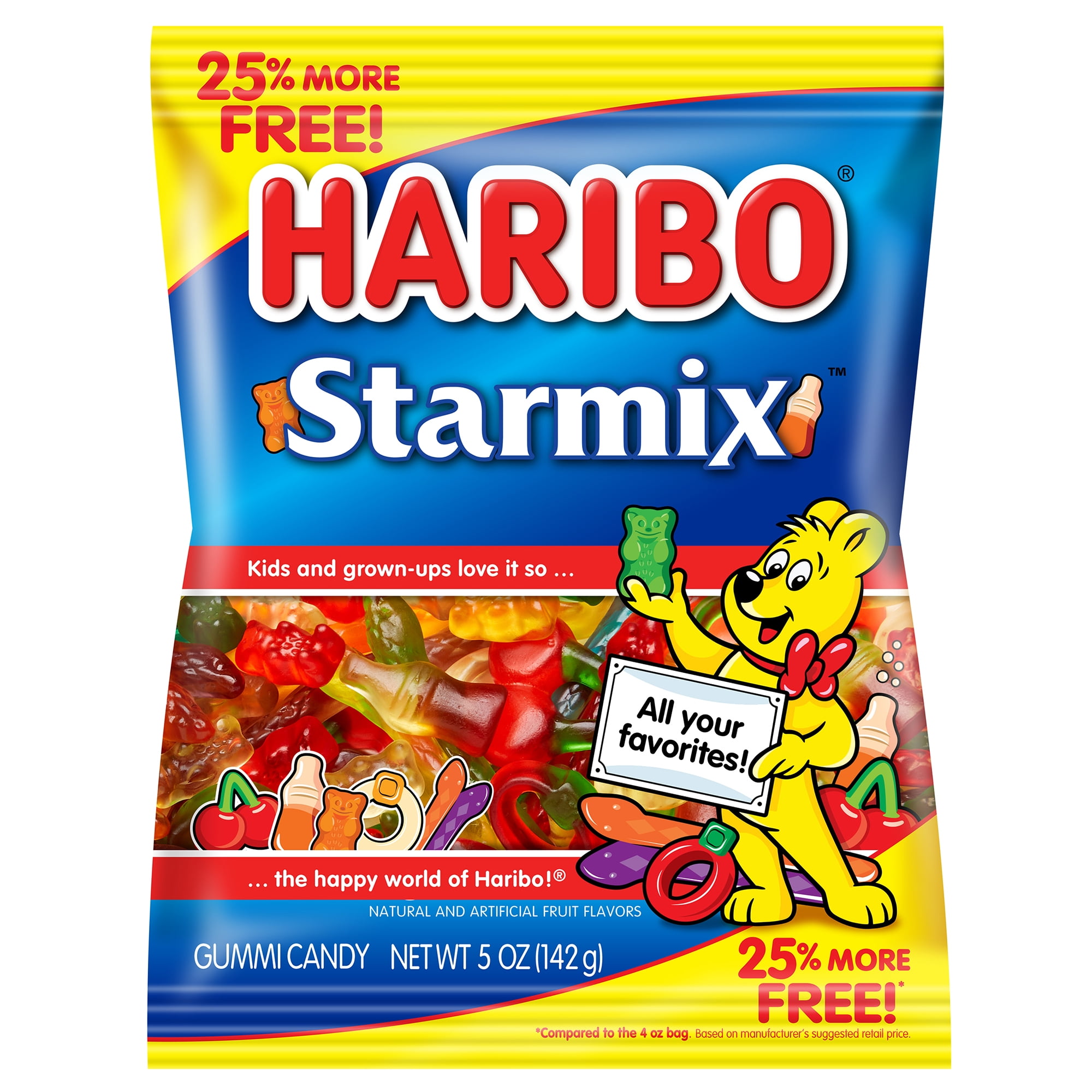 Haribo Starmix 5 oz. Peg Bag for Office Breakroom Snacks - Walmart ...