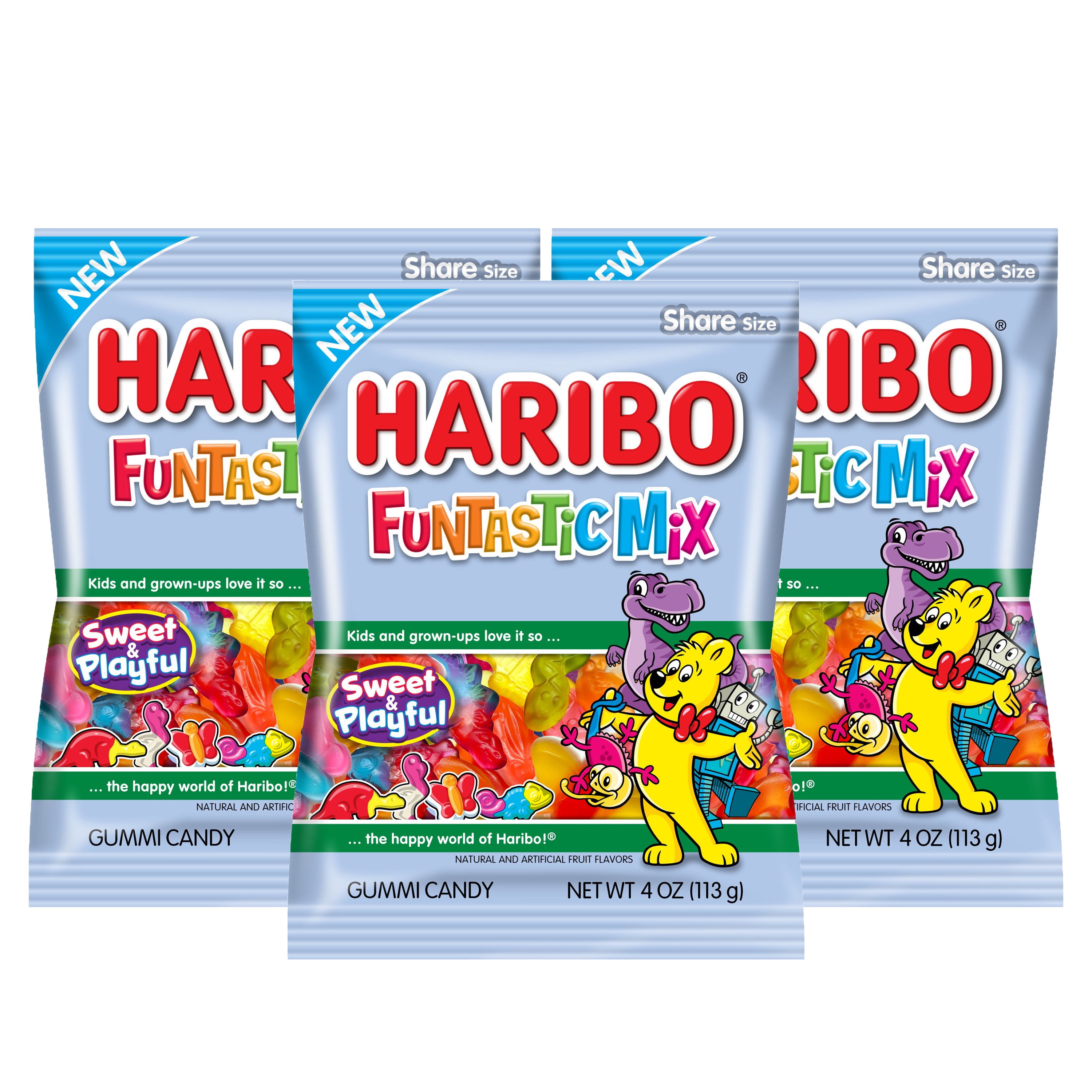 Haribo Funtastic Mix Share Size Gummy Candy-Sweet and Playful- Shapes ...
