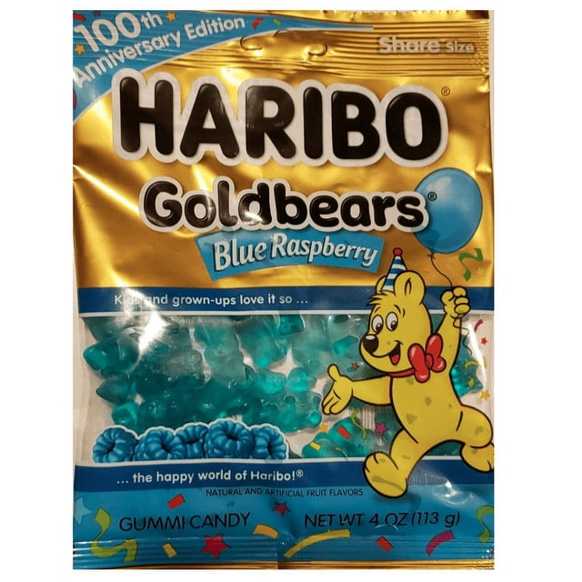 Haribo Goldbears ALL Blue Raspberry 100th Anniversary LIMITED EDITION ...