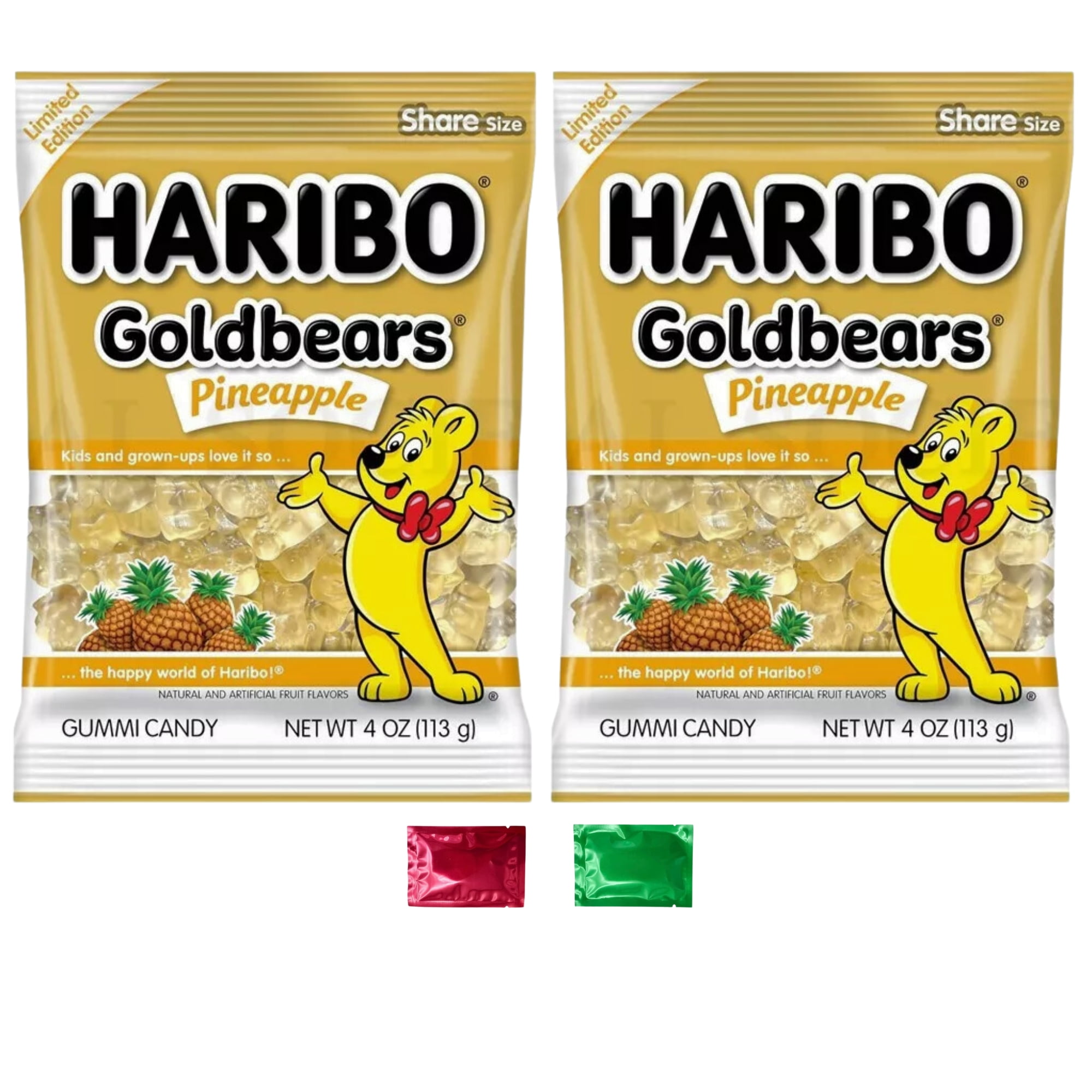 Haribo Goldbears Pineapple Gummy Candy, Limited Edition Share Size ...
