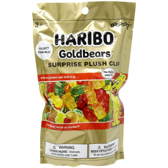 Haribo Goldbears Surprise Plush Clip Mystery Pack [1 RANDOM Clip on ...