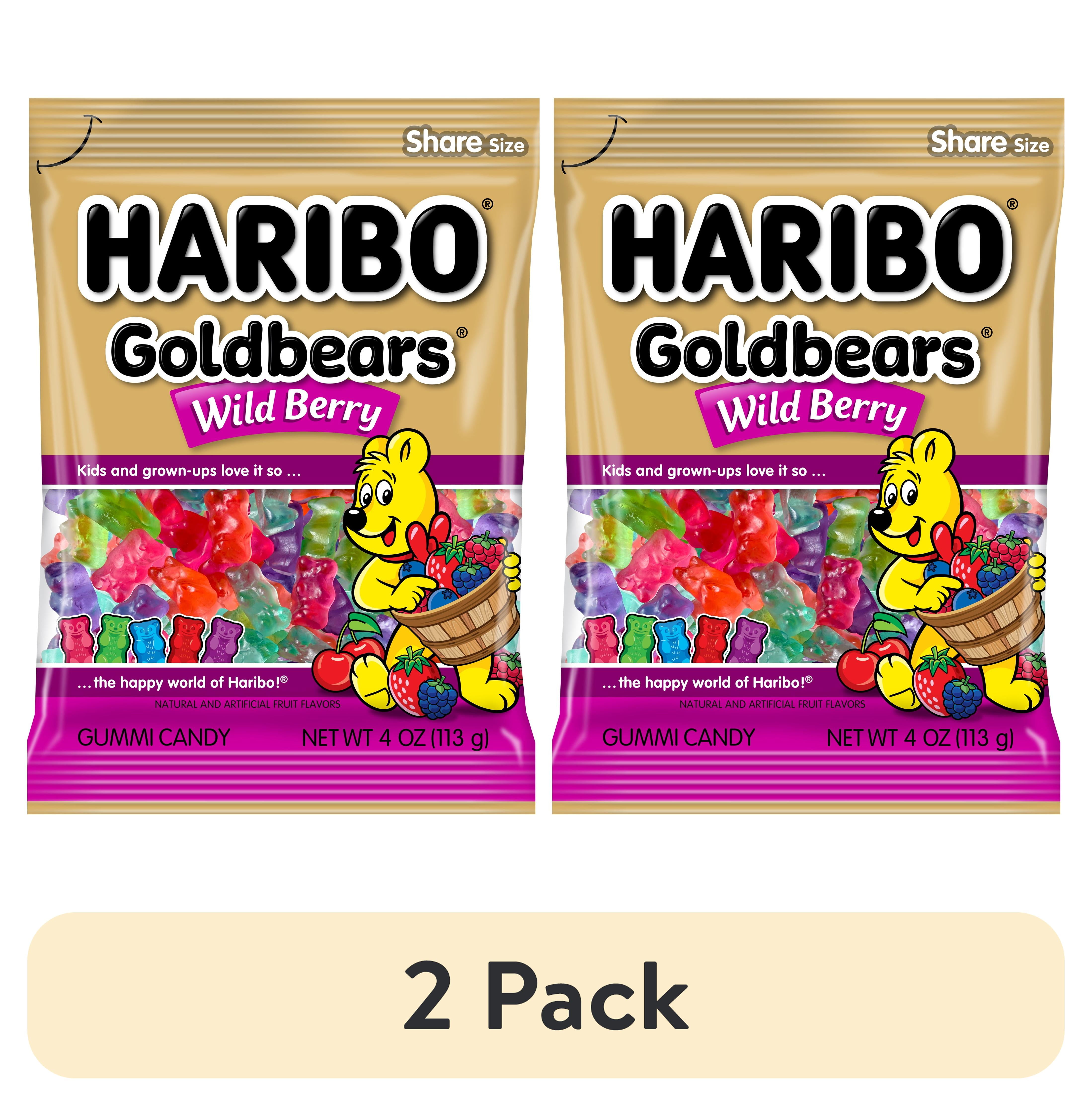 (2 pack) Haribo Gummi Candy, Wild Berry 4oz, case pack of 12 - Walmart.com