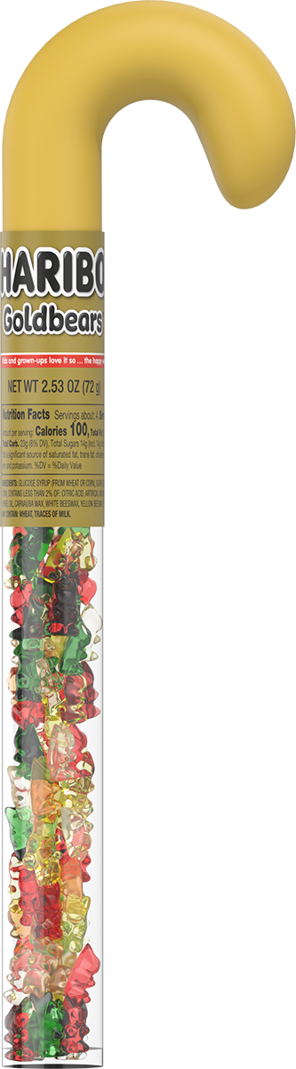 Haribo Holiday Filled Tube Goldbears 2.53oz Gummy Candy - Walmart.com