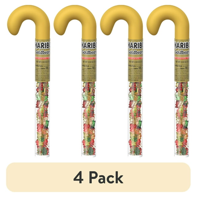 (4 pack) HARIBO Goldbears Holiday Edition Gummies Assorted Fruit Flavor ...