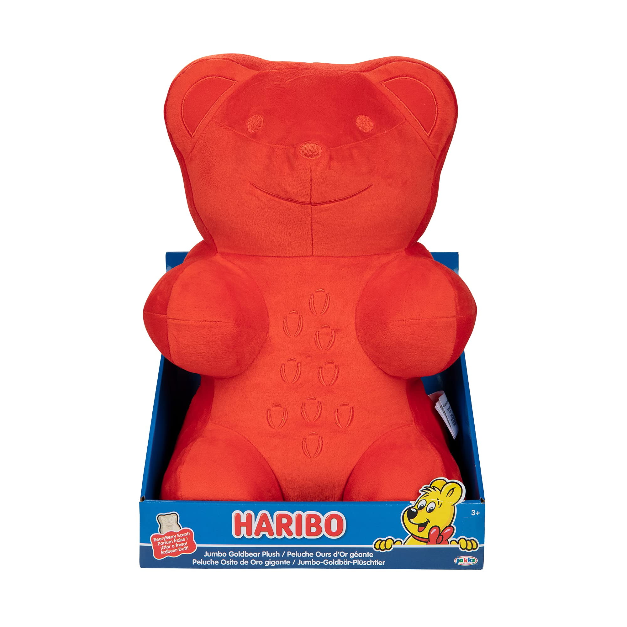 Haribo Jumbo Plushie Red Bear Toy Figure, BearyBerry Scented, Kids ...