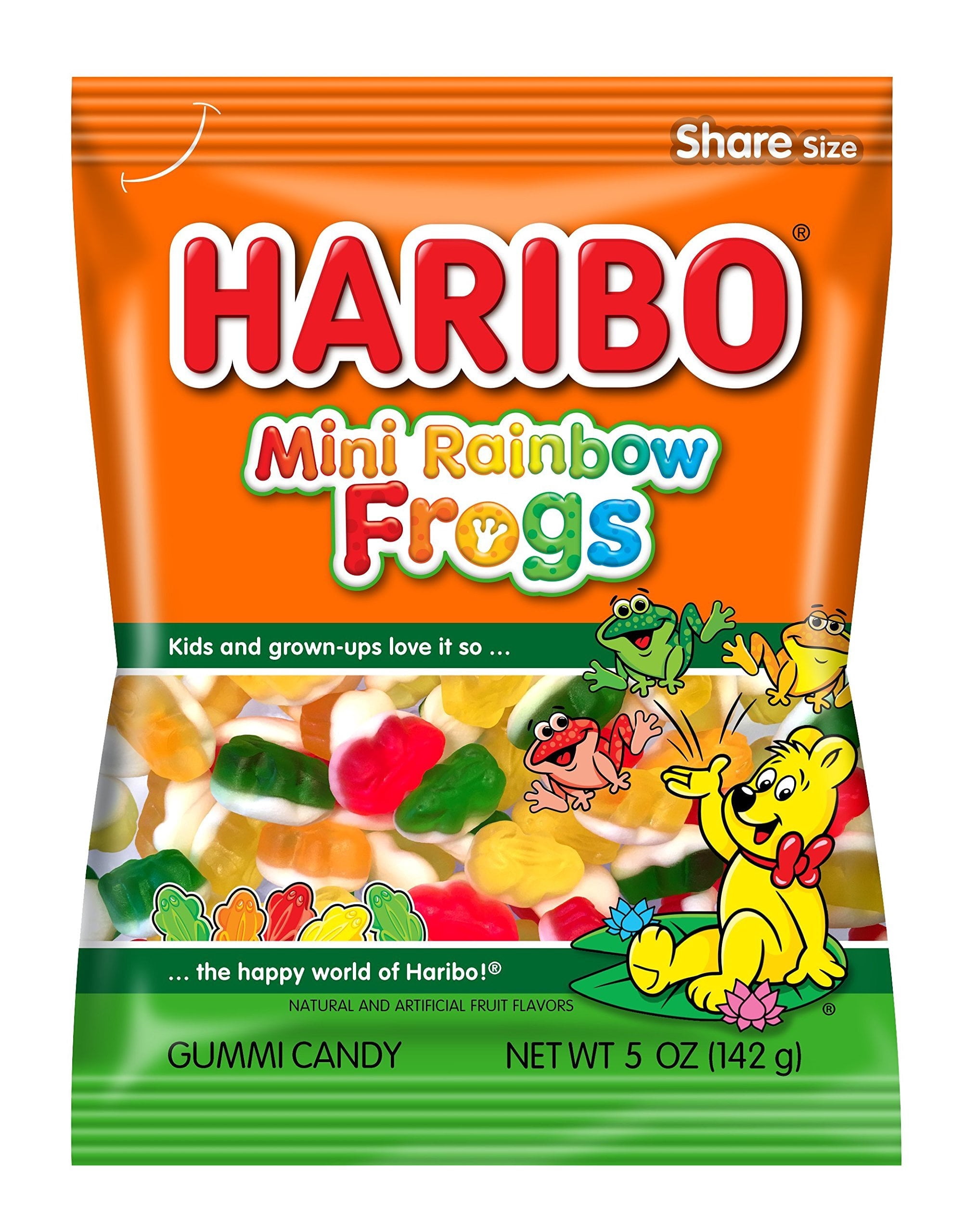 Haribo, Mini Rainbow Frogs Gummi Candy, 5Oz (142G) - Walmart.com