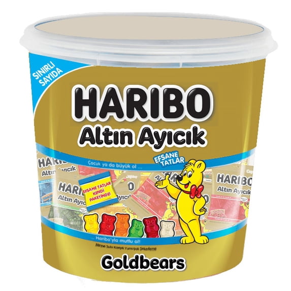 Haribo Minis Gold Bears 10 gr x 100 pcs - Halal Haribo - Walmart.com