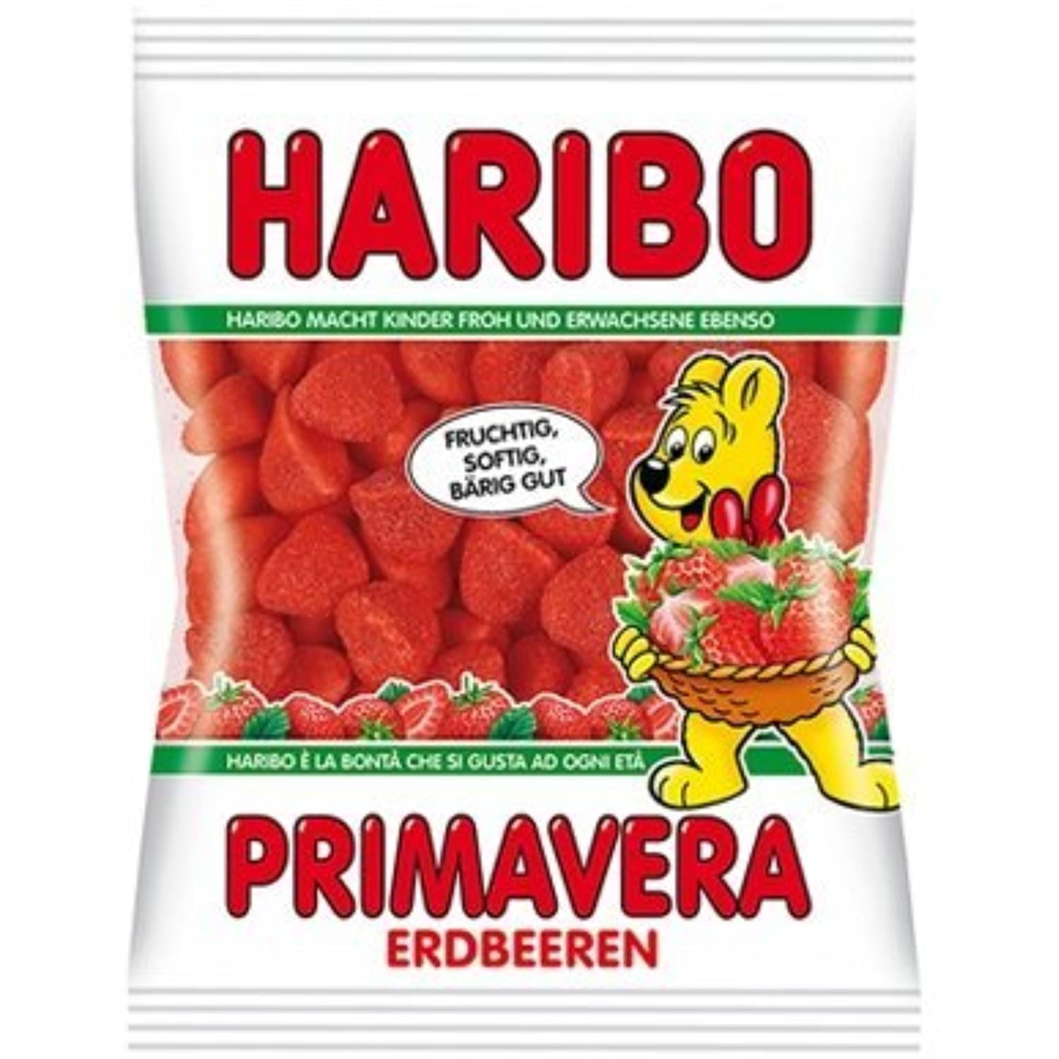 Haribo Primavera Strawberry Gummy Candy -Pack of 6 X 200 G - Walmart.com