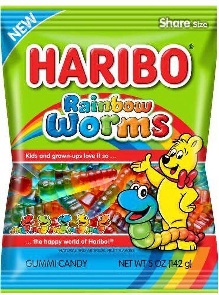 Haribo Rainbow Worms 5 oz. Bag - Walmart.com