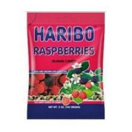 Haribo Raspberries Confectionery Gummy Candy, 5 Ounce -- 12 per case ...