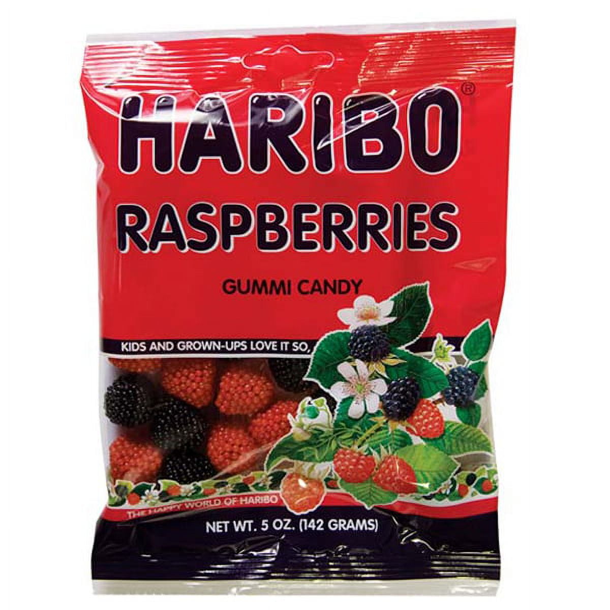 Haribo Raspberries Gummi Candy 5 oz Bags - Pack of 3 - Walmart.com