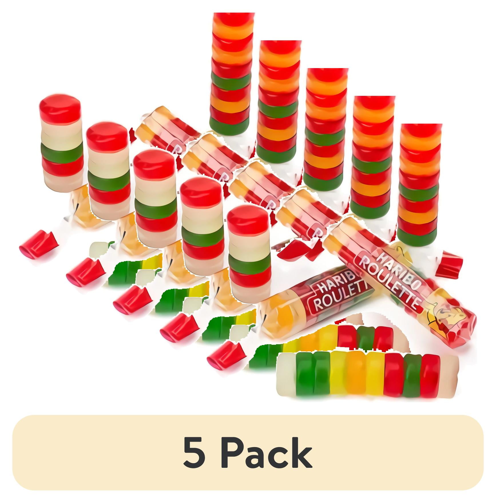 (5 pack) Haribo Roulette Gummy Candy Rolls: 36 Count - Walmart.com