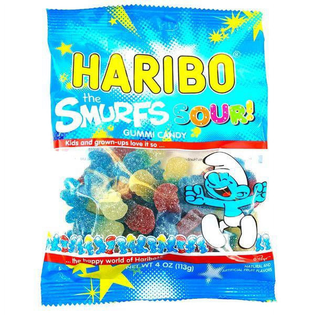 Haribo SOUR Smurf Gummi Candy, 4 oz - Walmart.com