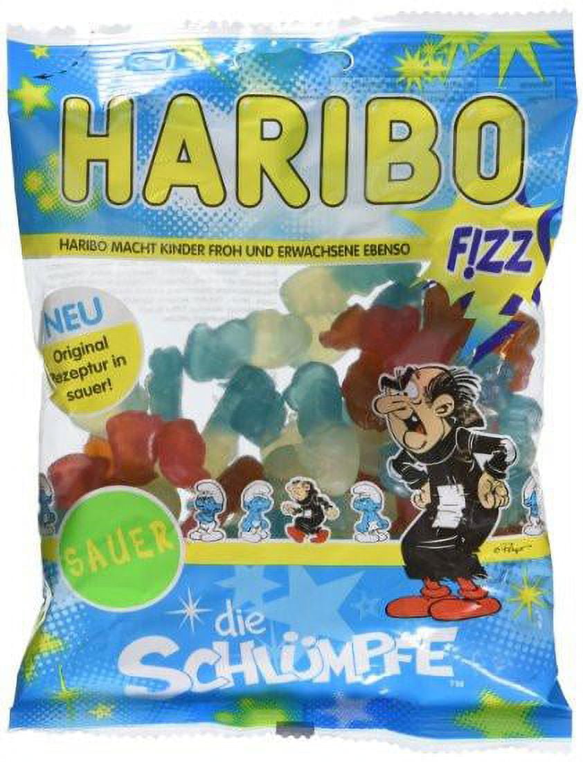 Haribo SOUR Smurf (Sauer Die Schlumpfe) Gummi Candy, 200g Bag-DISCgt;gt ...