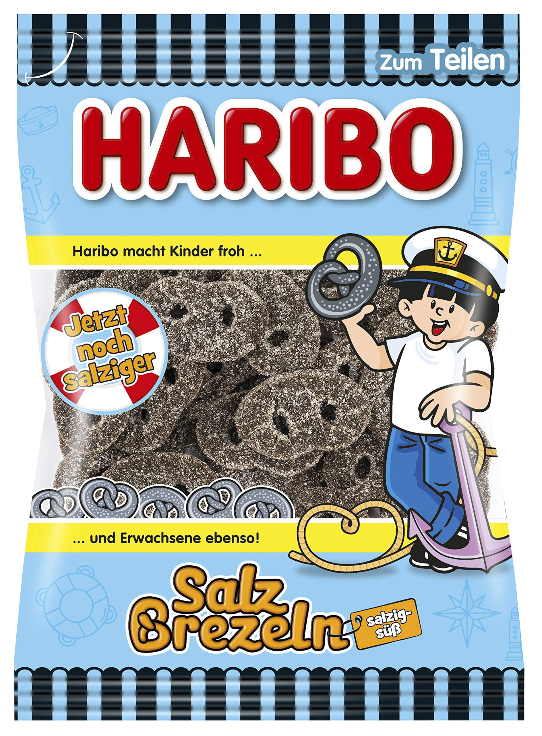 Haribo Salty Licorice Pretzels YYF14 200 g - Walmart.com