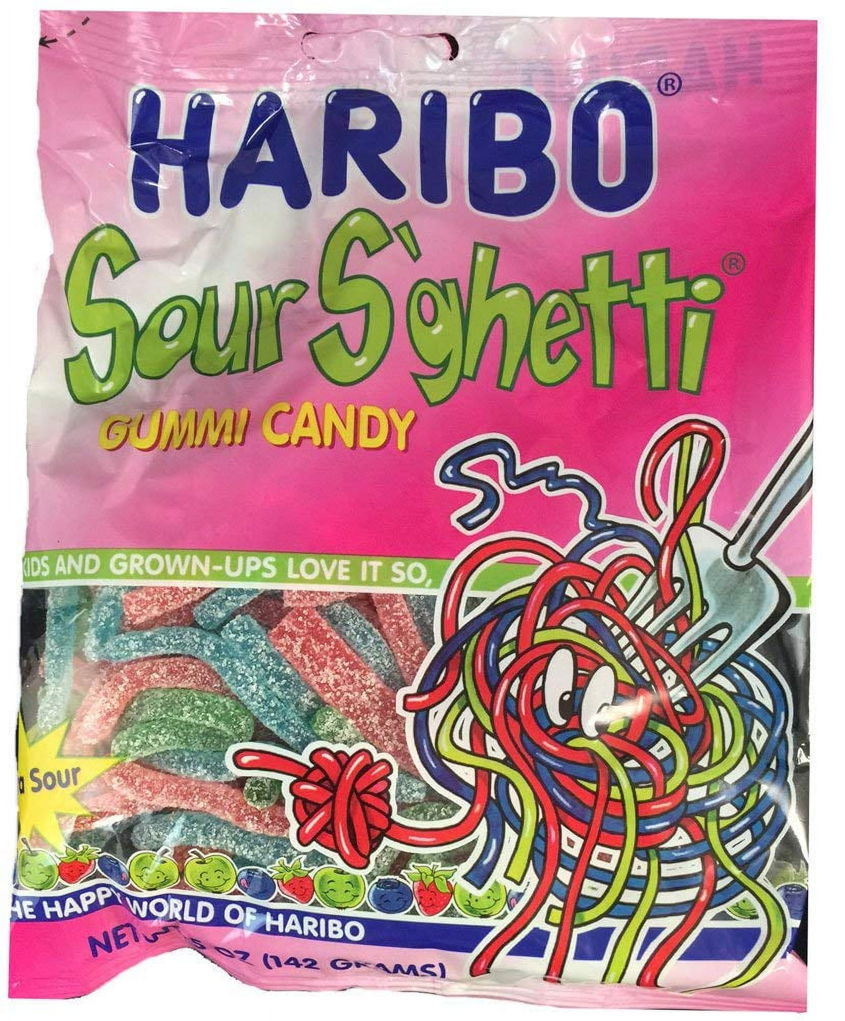 Haribo Sour S'ghetti Gummi Candy, 5 oz, (Pack of 2) - Walmart.com