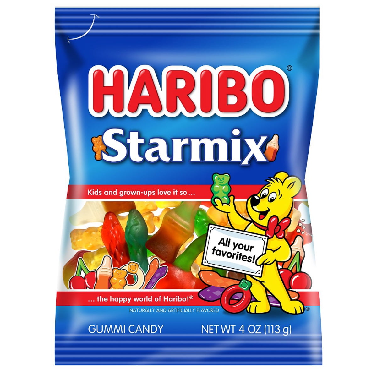 HARIBO Starmix Gummies Assorted Shapes and Fruit Flavors Gummy Candy ...