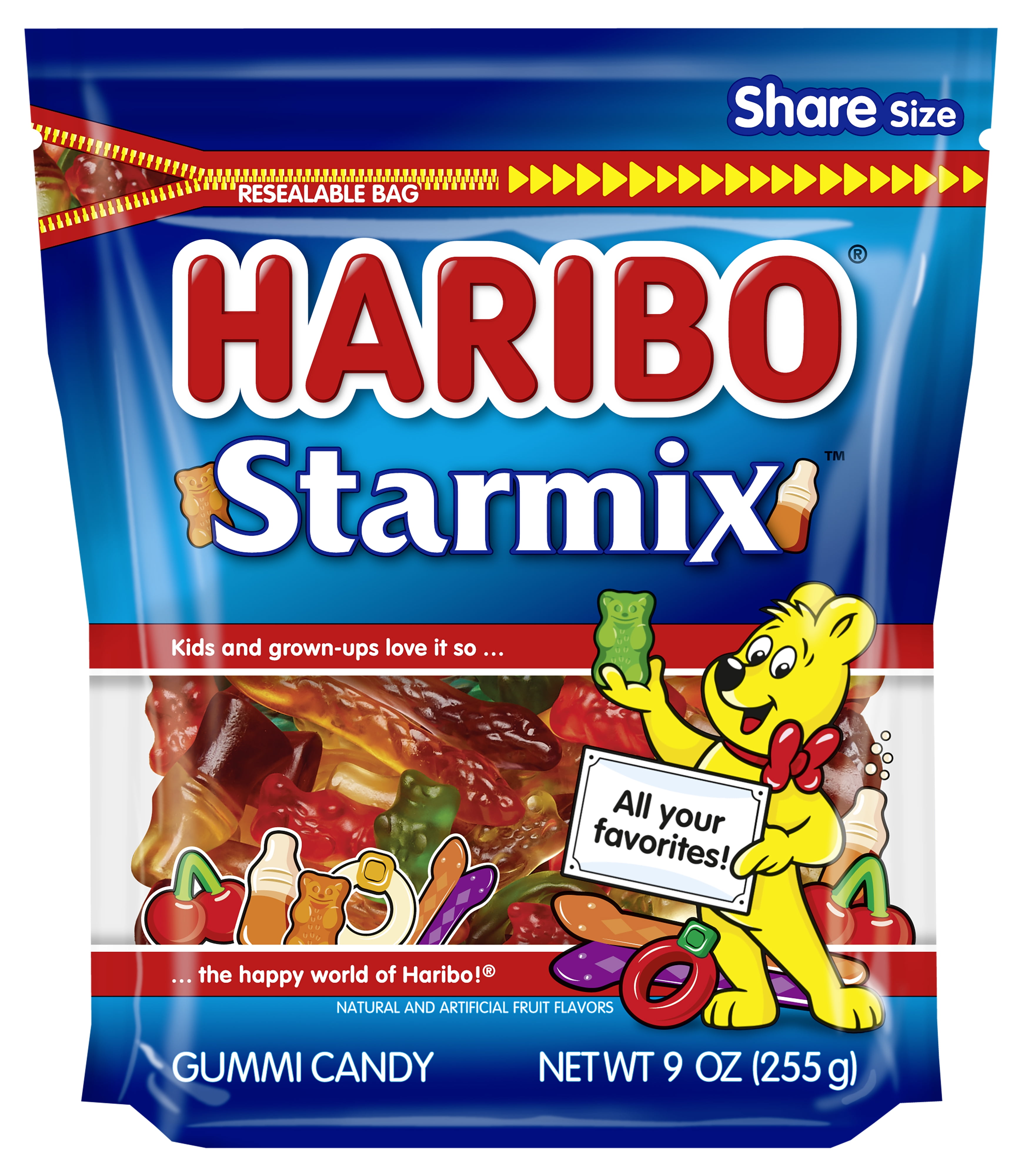 Haribo Starmix Gummi Candy, Sour, 9 oz. Re-Sealable Bag - Walmart.com