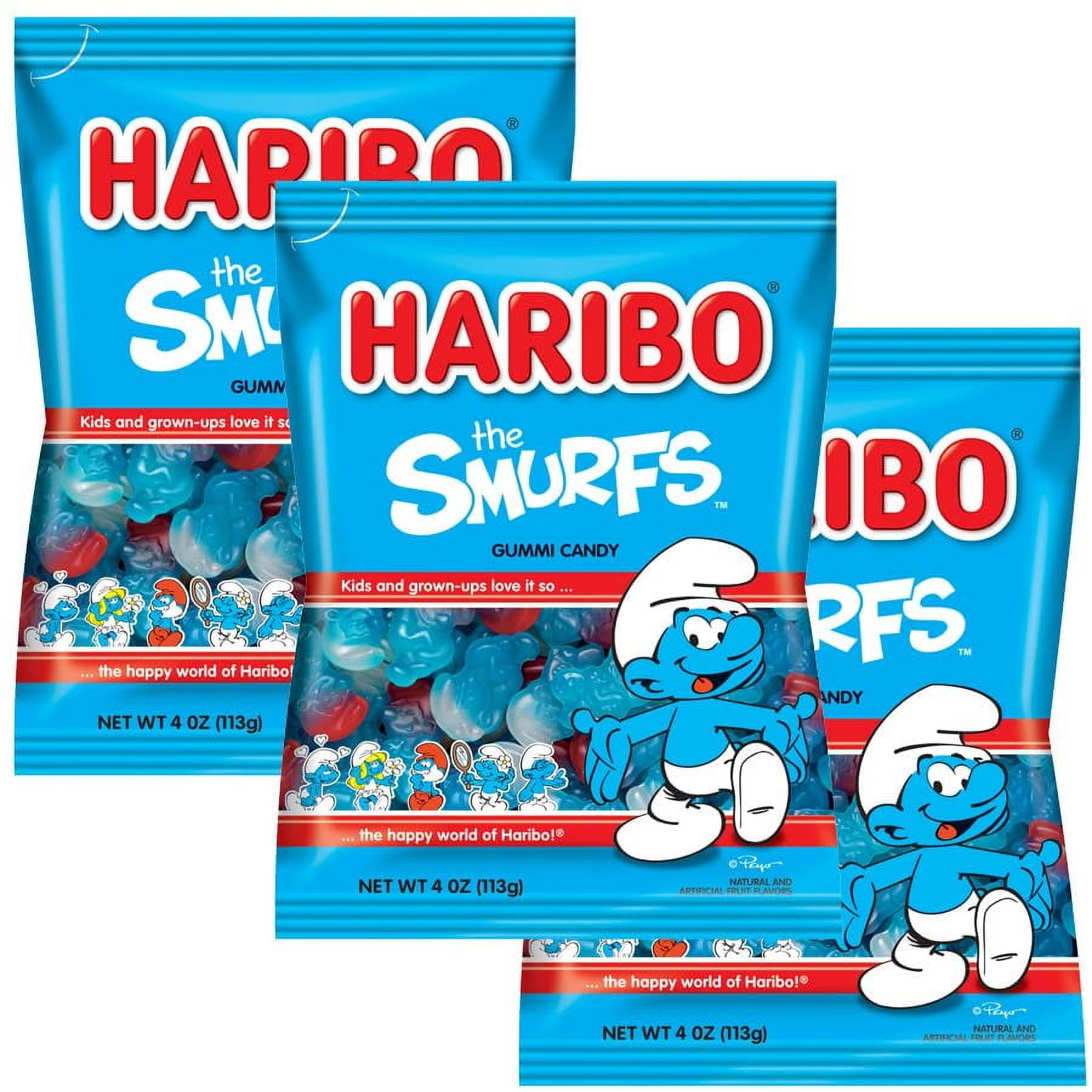 Haribo The Smurfs, 4oz Gummy Bag (3 Pack) - Walmart.com