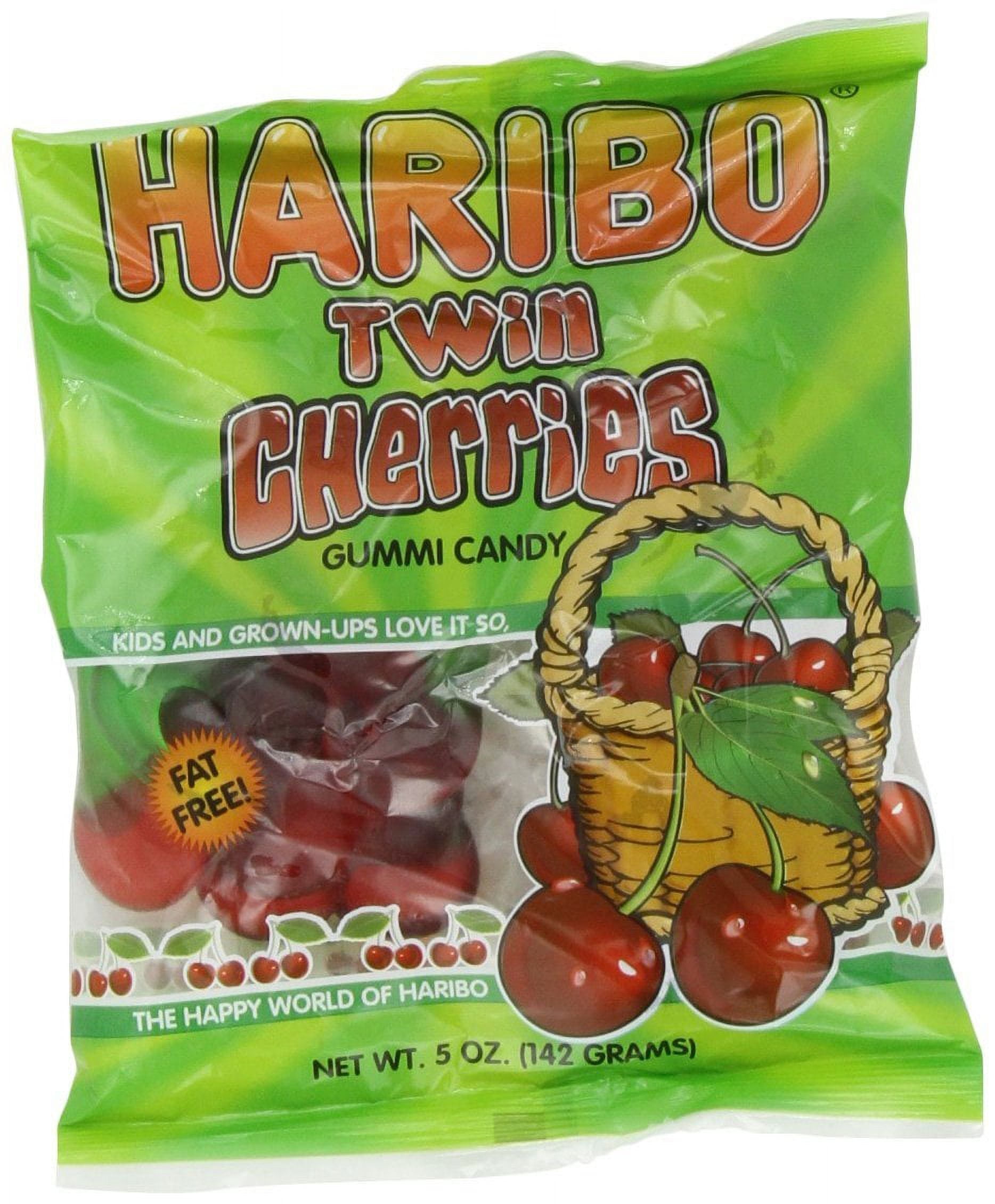 Haribo, Twin Cherries Fruit Gummi Candy, 5 Oz (Pack Of 12) - Walmart.com