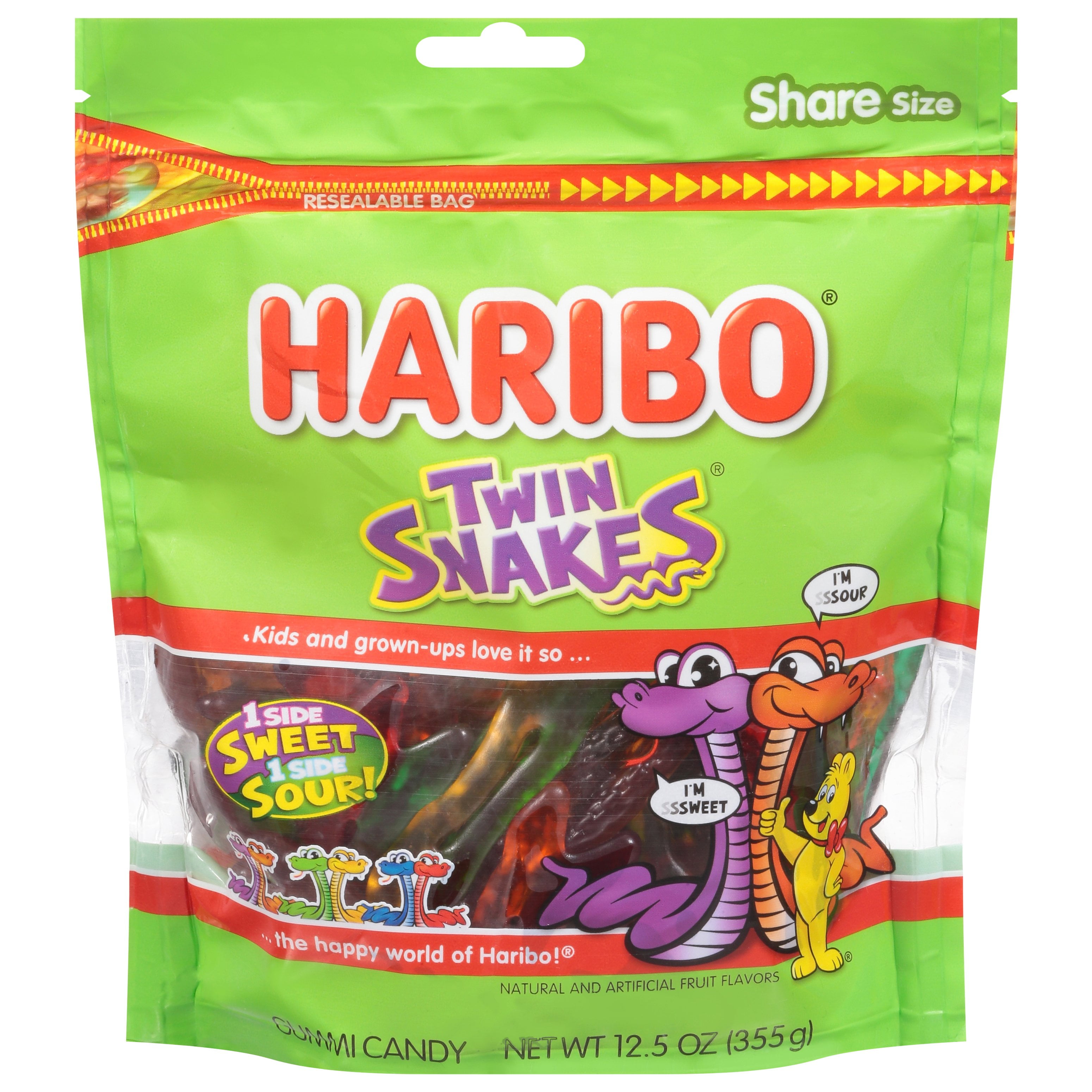 Haribo Twin Snakes Gummy Candy - Share Size - 12.5 oz (Packaging May ...