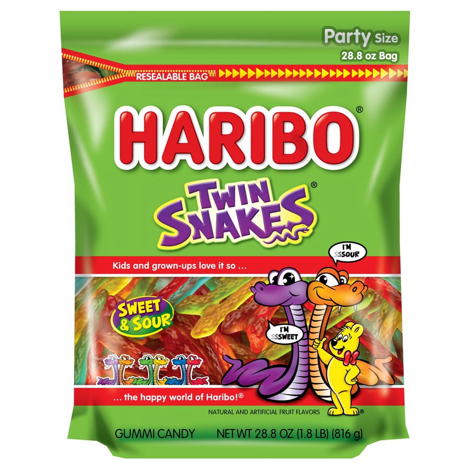 Haribo Gold-Bears Sour Original Gummi Candies Party Size, 25.6 Oz ...