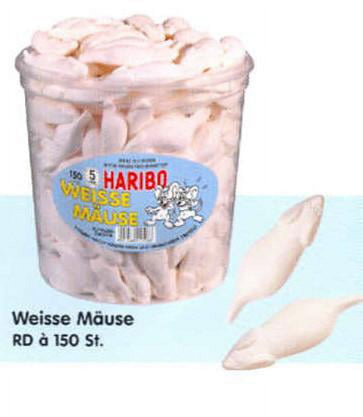 Haribo Weisse Mause, White Mice, Tub - Walmart.com