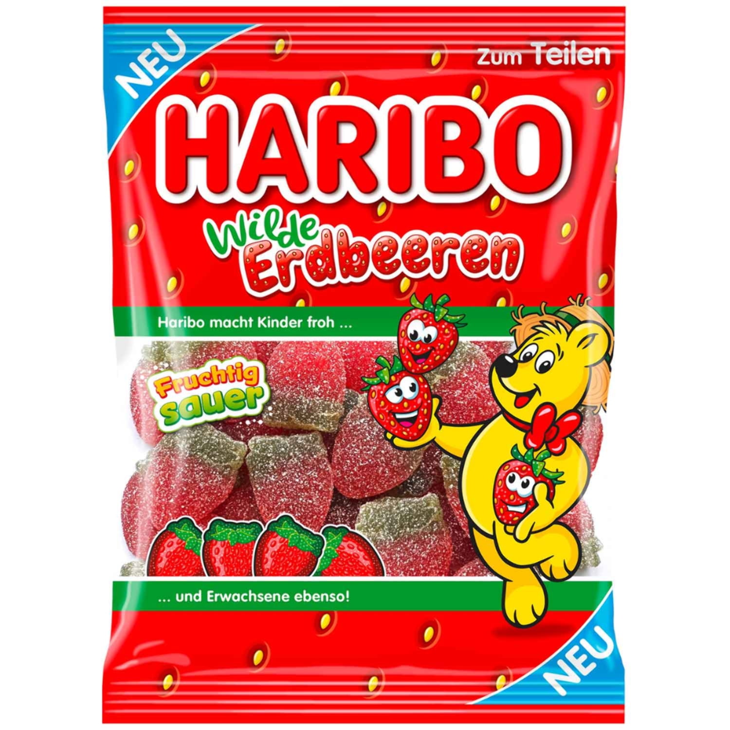 Haribo Wild Strawberries Sour Gummy Candies - 175g - Walmart.com