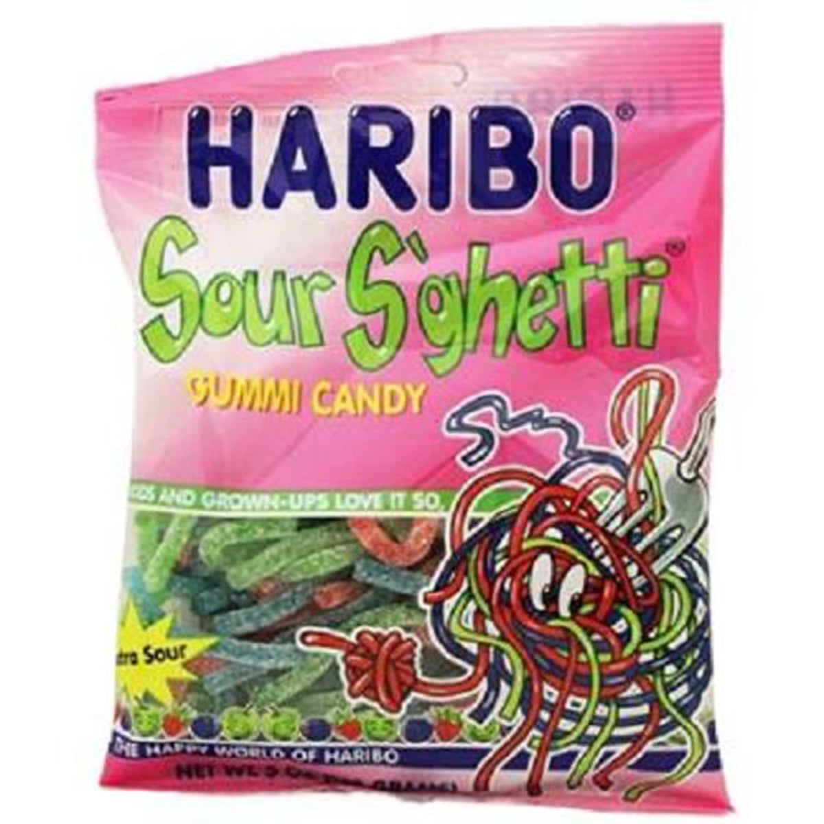 Haribo Zing Sour S'ghetti 12 Count - 5 oz - Walmart.com
