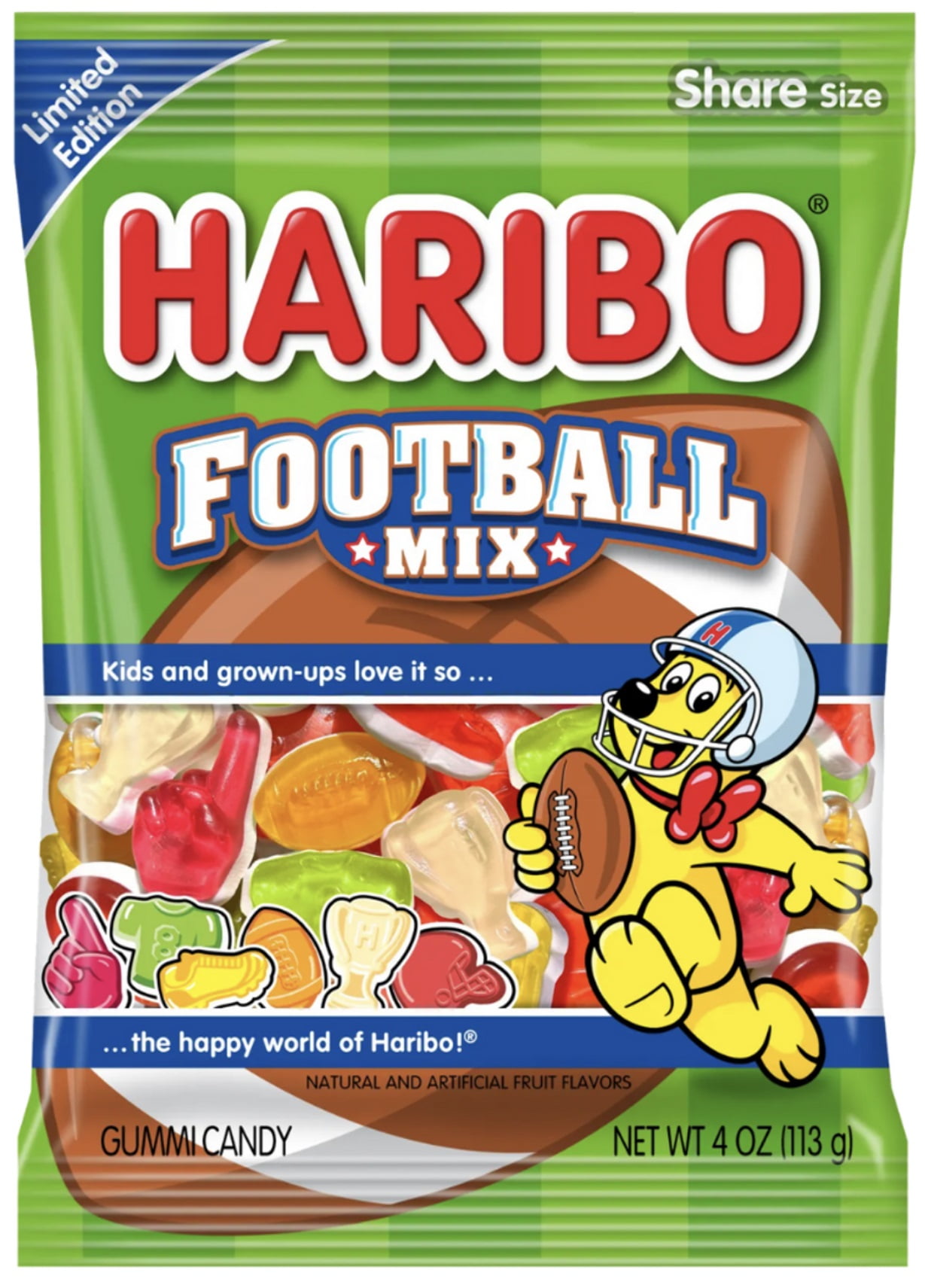 HARIBO Football Mix Gummy Candy, 7oz - Walmart.com