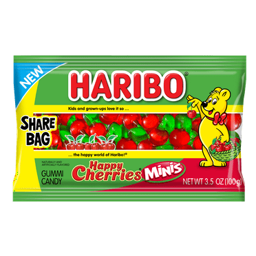Haribo Raspberries Gummi Candy, 5 Oz. - Walmart.com